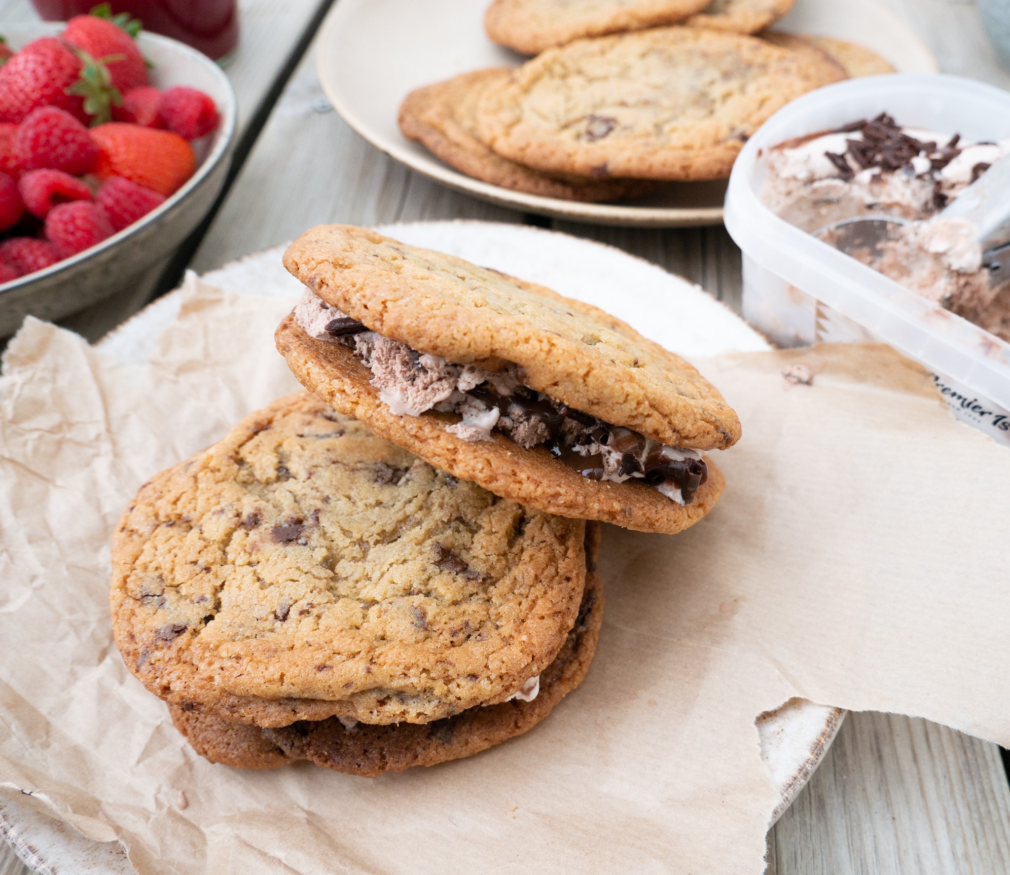 Cookie sandwich med is - Nem opskrift - Mummum.dk