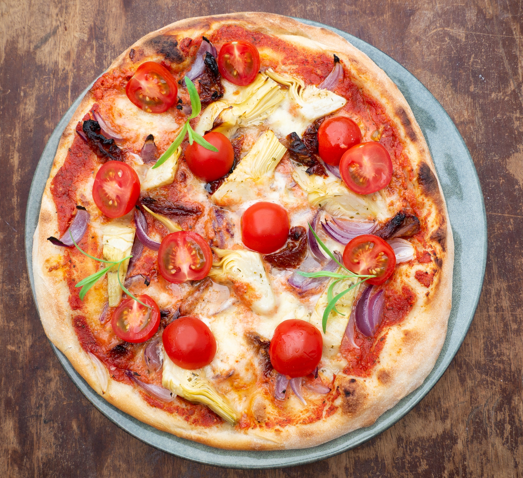 Pizza med artiskok - Hjemmelavet Pizza med Artiskokhjerter - Mummum.dk