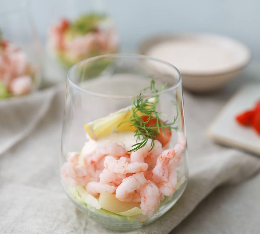 Rejecocktail - Opskrift på rejecocktail med dressing | Mummum.dk