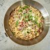 Pasta med bacon, svampe og parmesan - Nem Opskrift - Mummum.dk