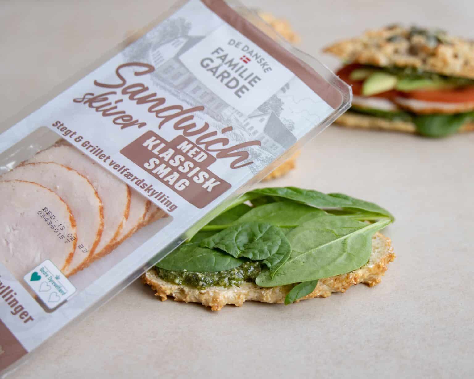 Proteinsandwich med kylling - Opskrift på sund frokost - Mummum.dk