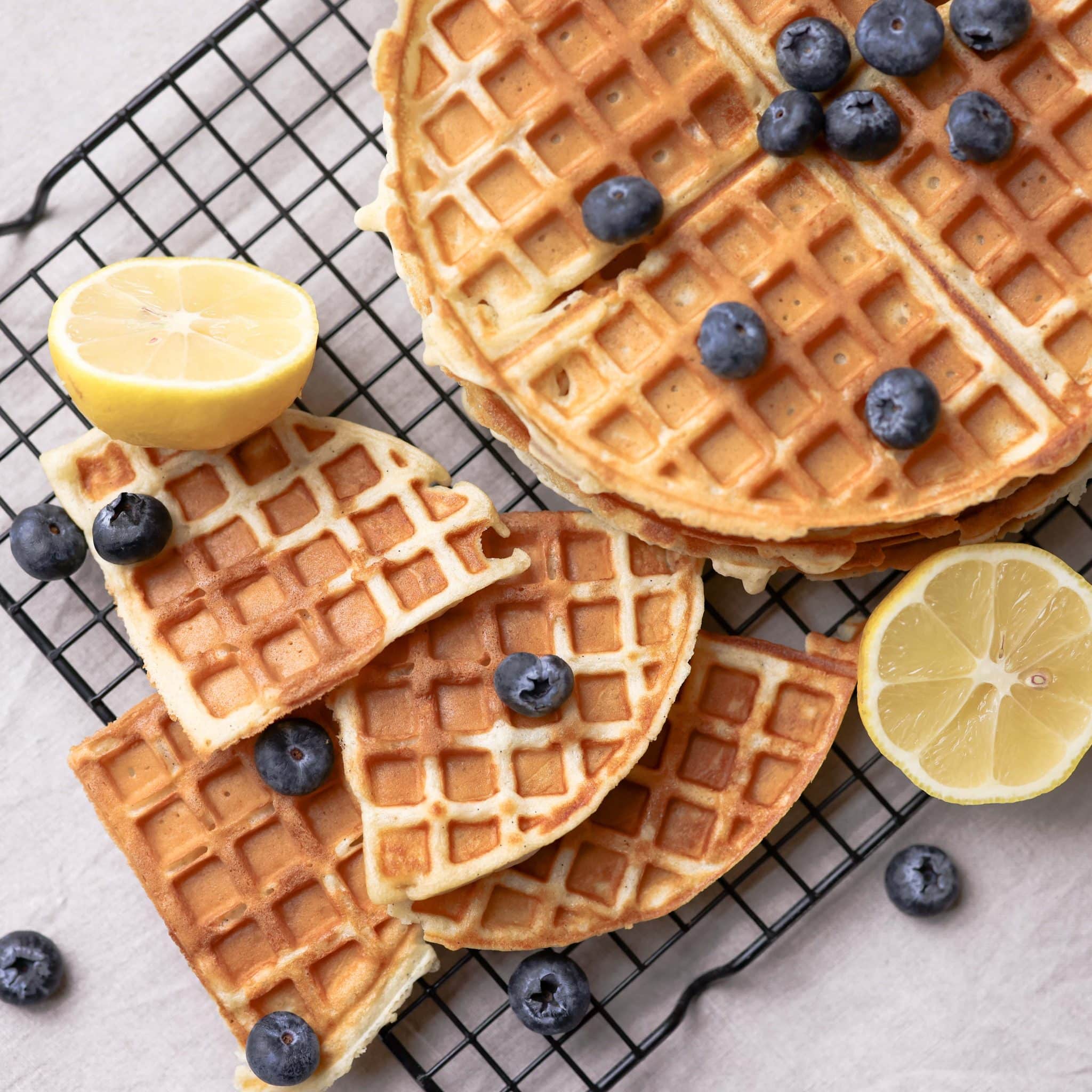 Vafler med citron og vanilje - Opskrift på citronvafler - Mummum.dk